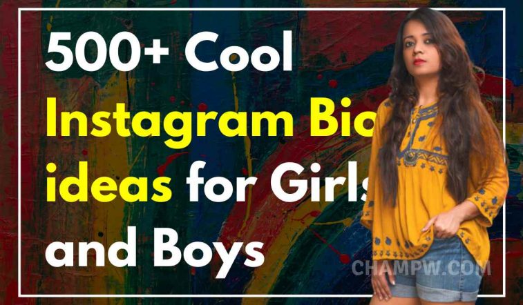 500+ Cool Instagram Bio Ideas For Girls And Boys