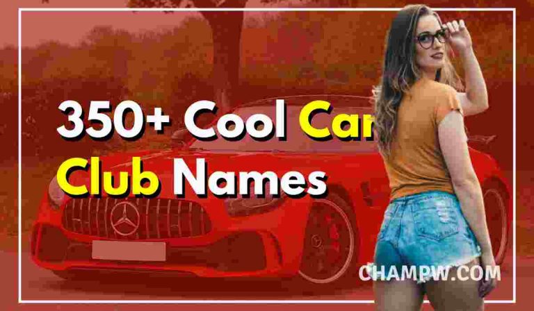 350+ Cool Car Club Names | Famous, Lowrider, Awesome