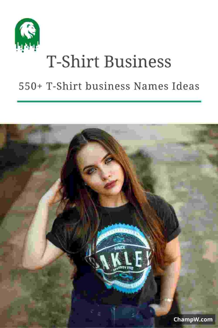 550+ T-Shirt Business Names To Start Your Brand