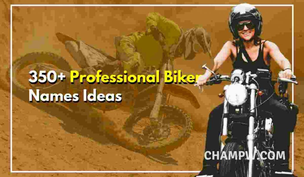 350+ Professional Biker Names Ideas For Road Hunters