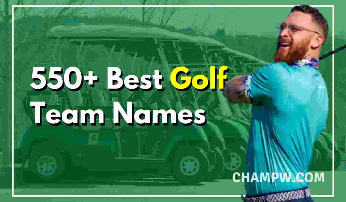 550 All Time Best Golf Team Names Ideas