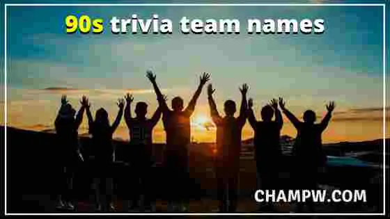 550+ All Time Best Trivia Team Names Ideas