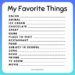 250+ My Favorite Things List Questions | Food, Travel, Music