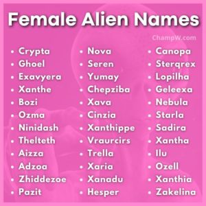 500+ Alien Names Cool Ideas For Your Intergalactic Character