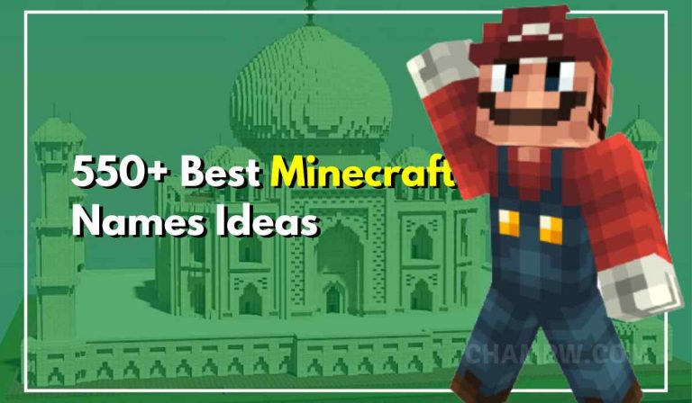 550+ Best Minecraft Names Ideas For Your Minecraft Character