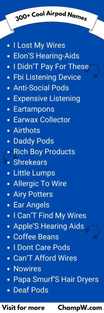 300+ Cool Airpod Names Ideas That Sounds Creative