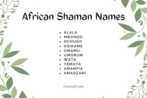 550+ Best Shaman Names From Around The World