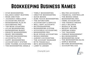 350+ Lucrative Bookkeeping Business Names For Your Venture