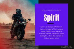 350+ Motorcycle Names That Resonate With Riders