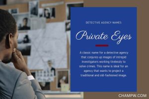 250+ Detective Names Inspired By Famous Private Investigators