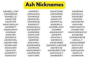 100+ Ash Nicknames Ideas That Are Too Cool To Ignore