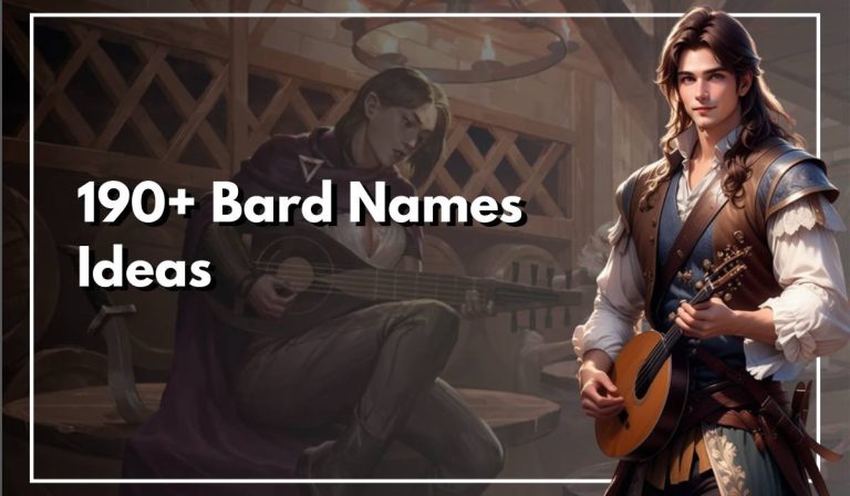 190+ Magical Bard Names For Your Next Story